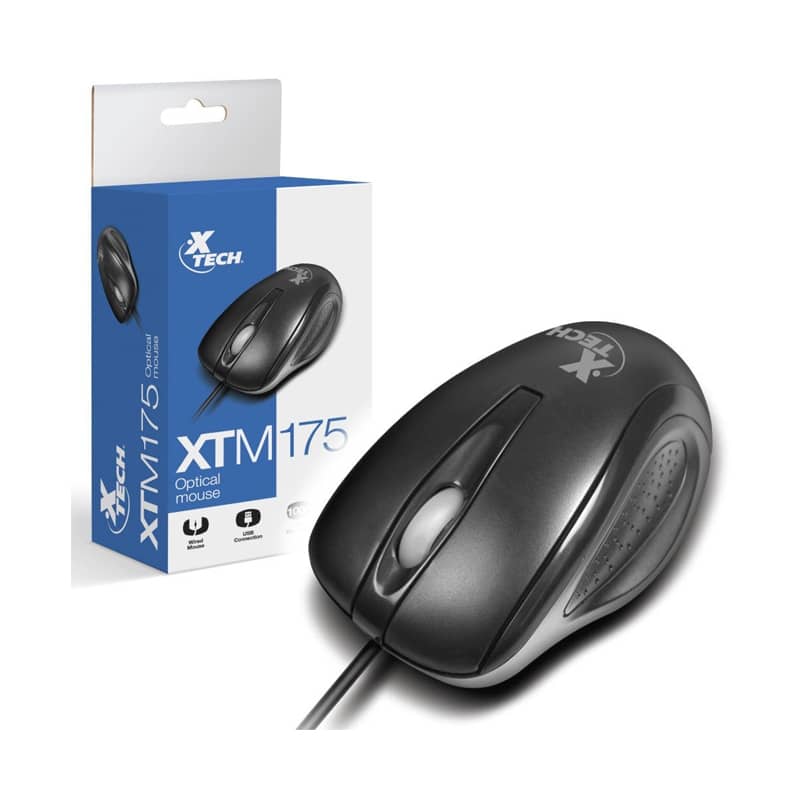MOUSE XTECH USB XTM-175 NEGRO – PC Market