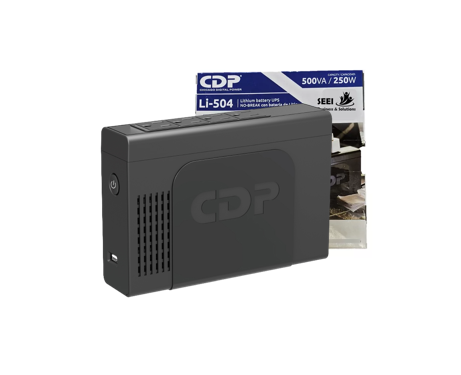 CDP Li504, 500VA/250W/4 TOMAS, 1 PUERTO USB (BATERIA LITIO PARA 40 MINUTOS) – PC Market